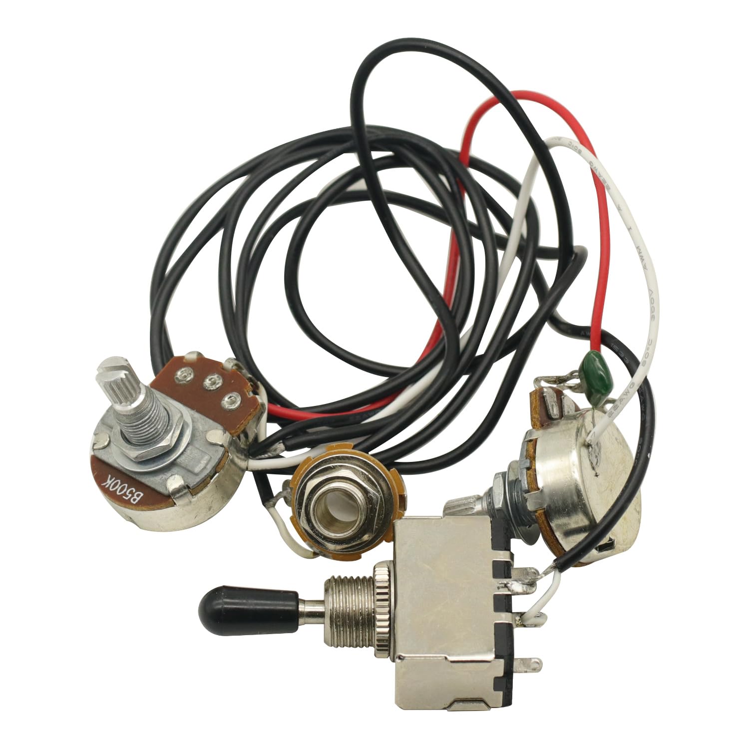 Electric Guitar Knobs, Jacks & Switches Alnicov Electric Guitar Wiring ...