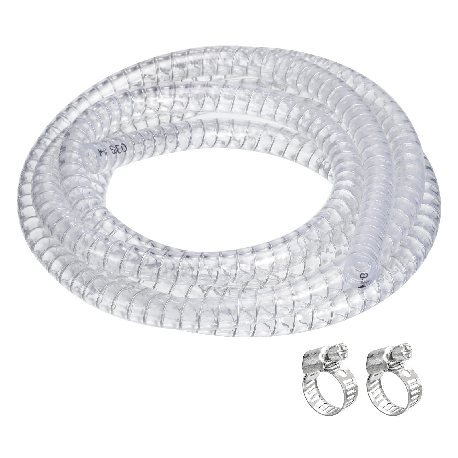 Amazon.com: uxcell 3/8" ID x 10 Ft PVC Tube Steel Wire Reinforced ...