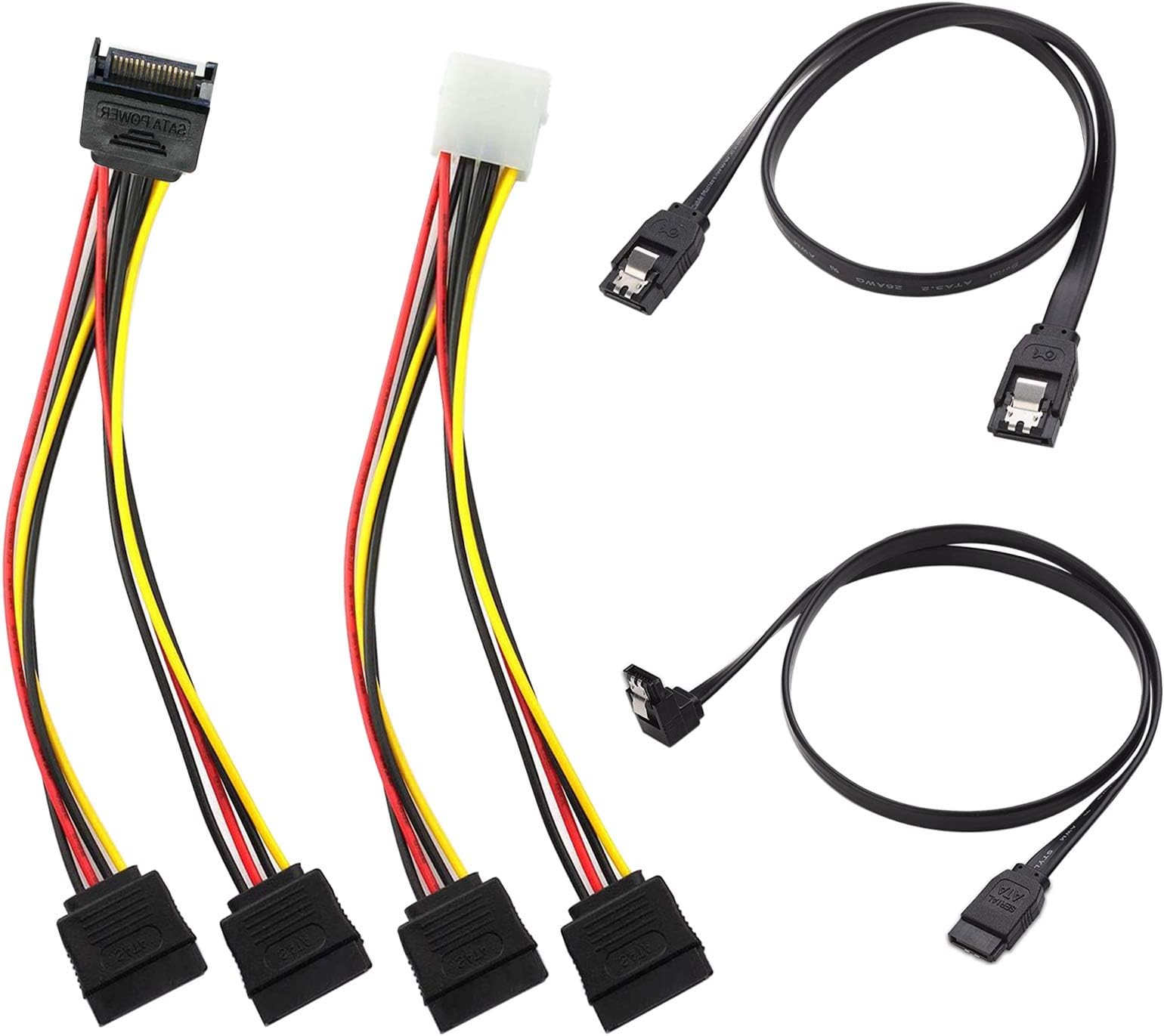 Amazon.com: Monoprice SATA Cable - 0.67 Feet - Black | SATA 15pin to ...