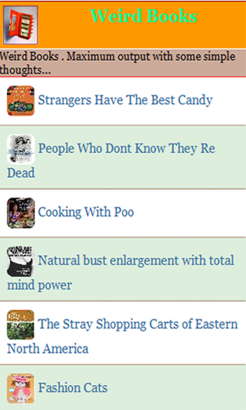 Weird Books:www.amazon.com:Appstore for Android