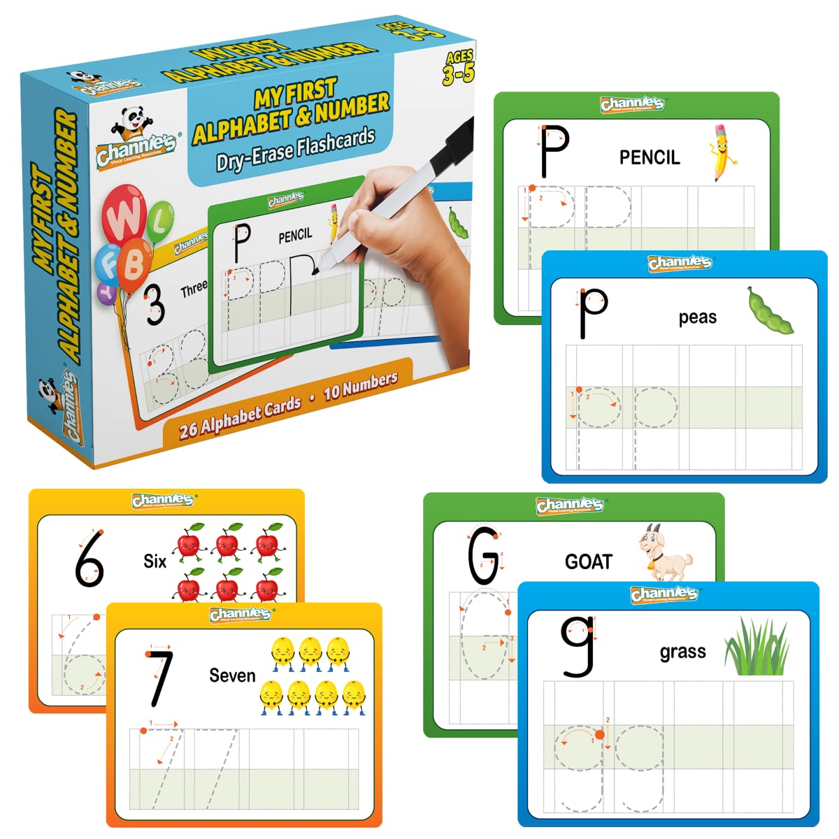 Snapklik.com : Channies My First Dry Erase Number And Alphabet ...