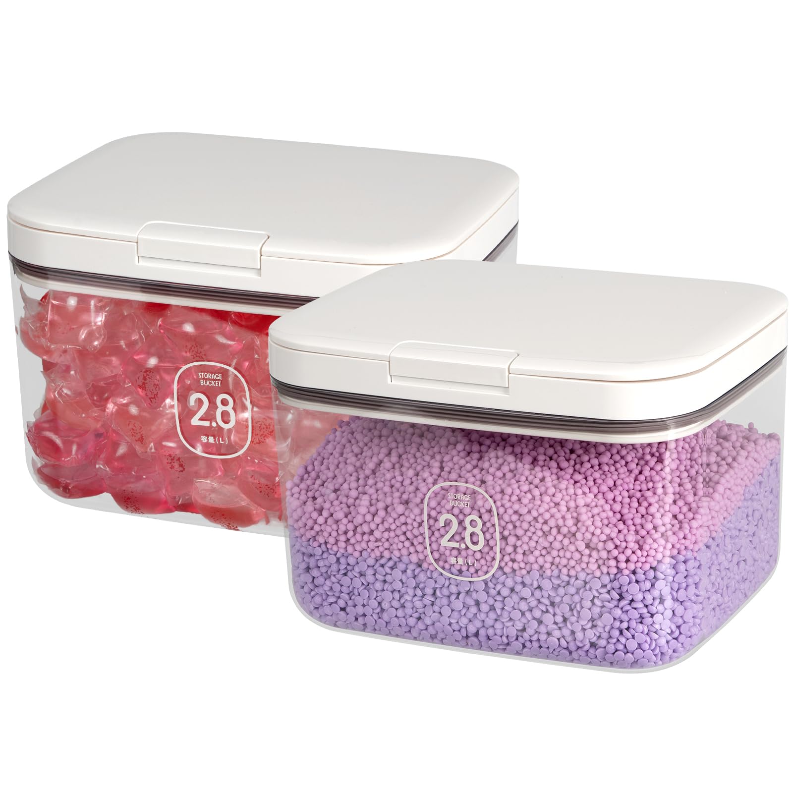 Amazon.com: Laundry Pods Container, 2 Pack Pop-up laundry Pods holder ...