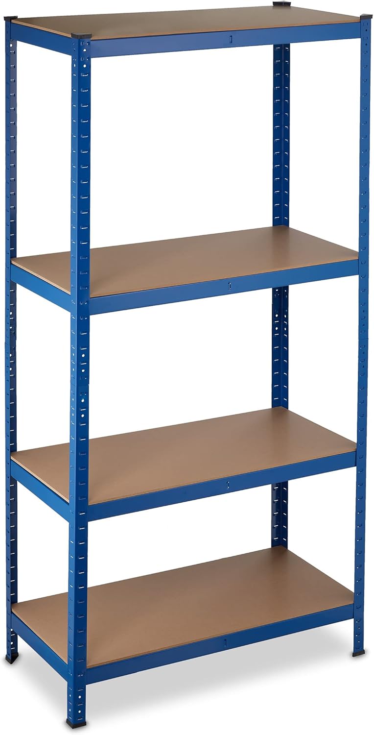 Relaxdays Heavy Load Shelf, Clip Storage Unit, Capacity 1060 kg, Garage ...