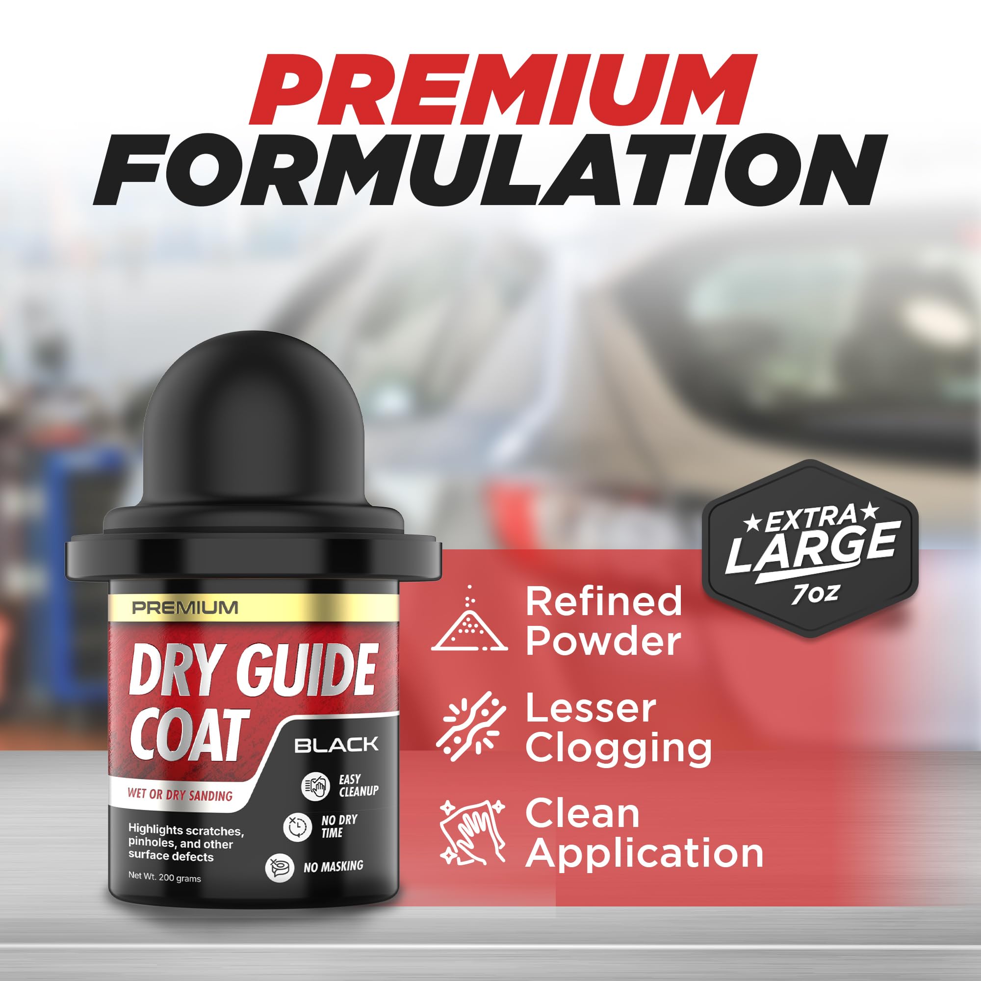 Snapklik.com : Black Dry Guide Coat Powder - Highlights Scratches ...