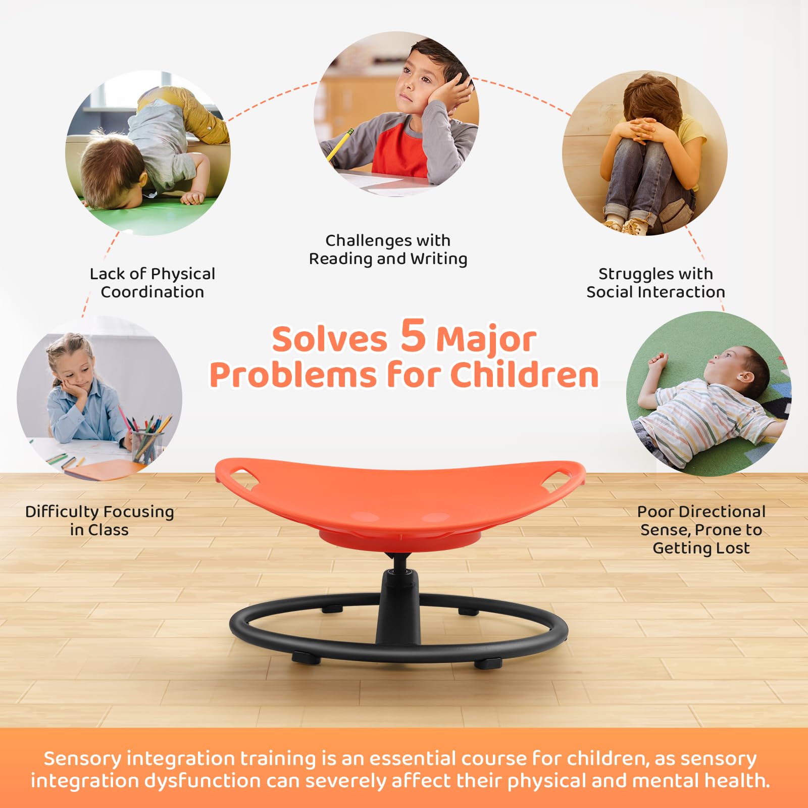 Sit And Spin Kids Chairs Aazon.co: Rorex Kids Sensory Swivel Chair ...