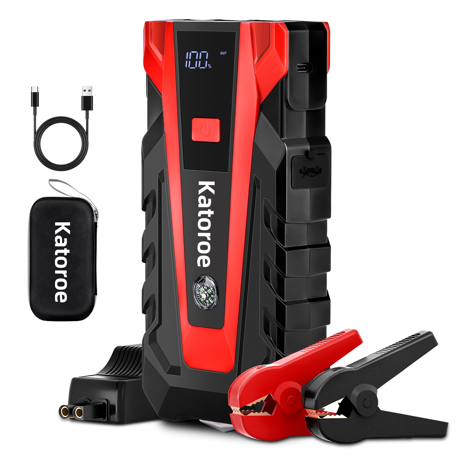 Snapklik.com : Katoroe 011 3000A Car Battery Jump Starter,12V Jump ...