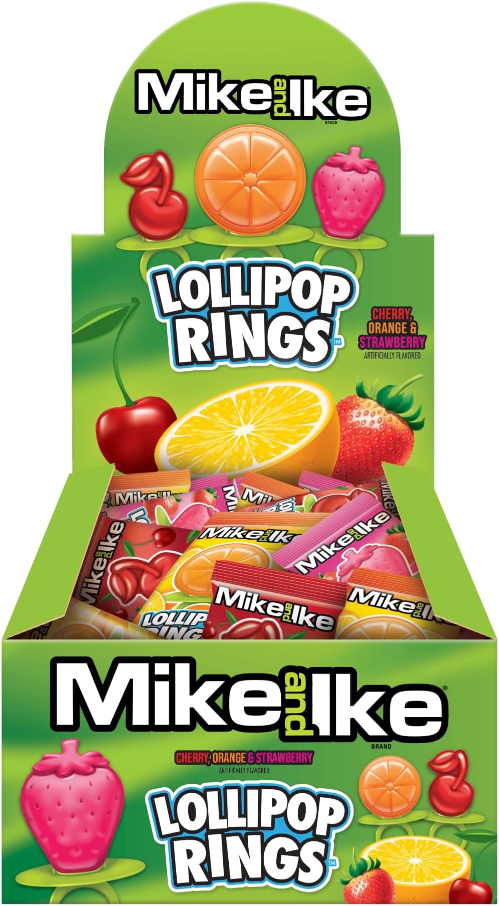 Amazon.com : MIKE AND IKE Lollipop Rings - Fruity Variety Pack ...