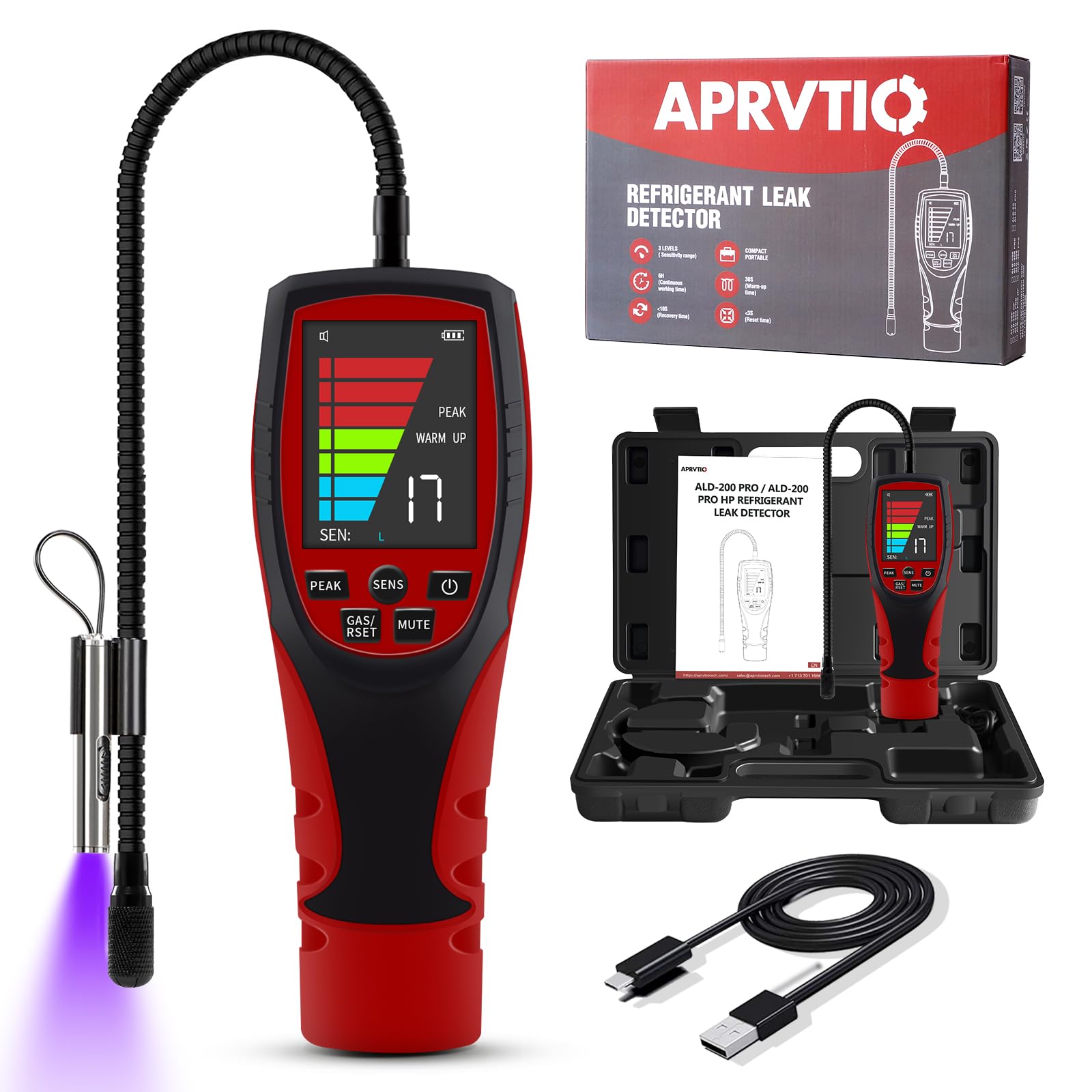 Snapklik.com : HVAC Refrigerant & Combustible Gas Leak Detector, ALD ...