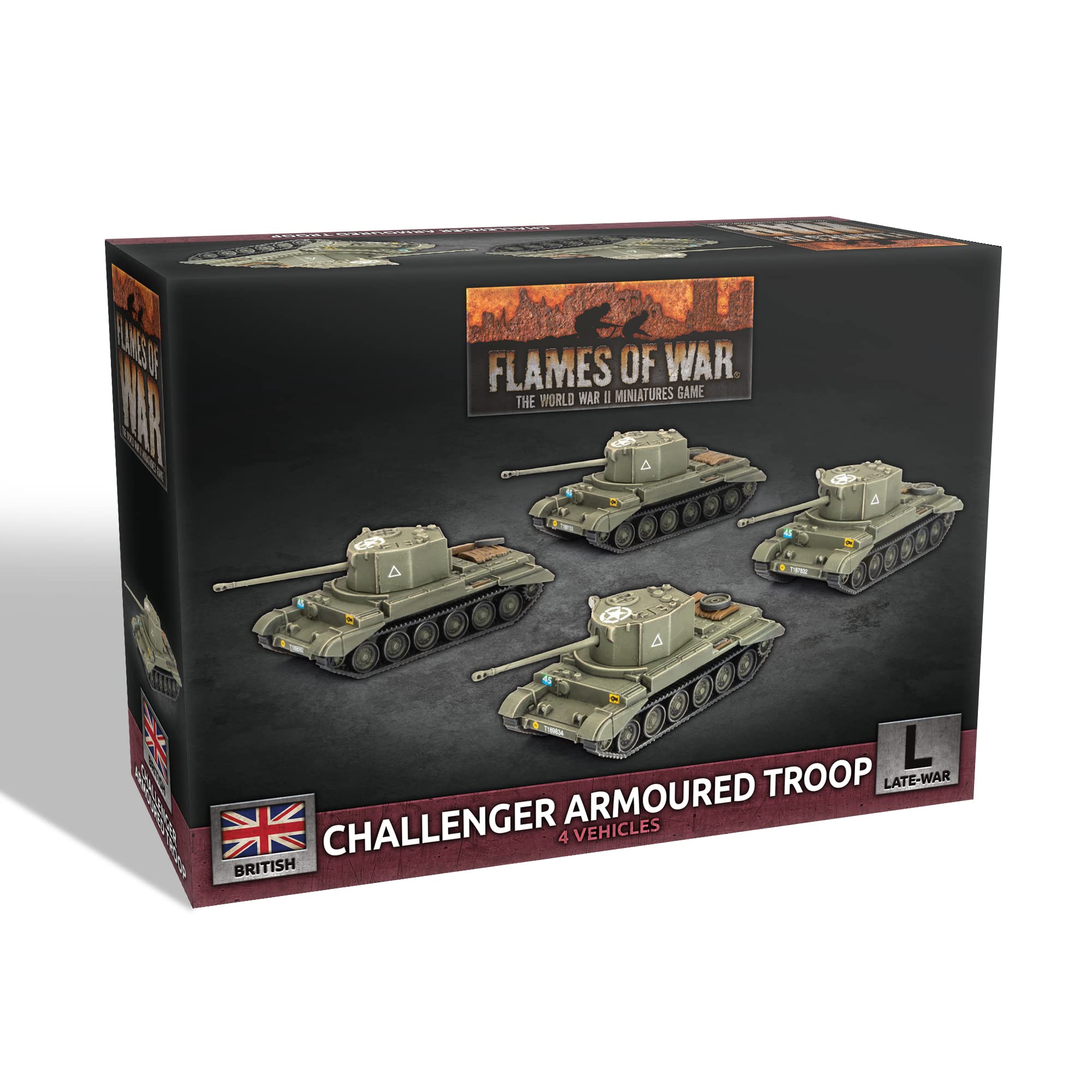 Flames of War Challenger Armoured Troop : Amazon.co.uk: Toys & Games