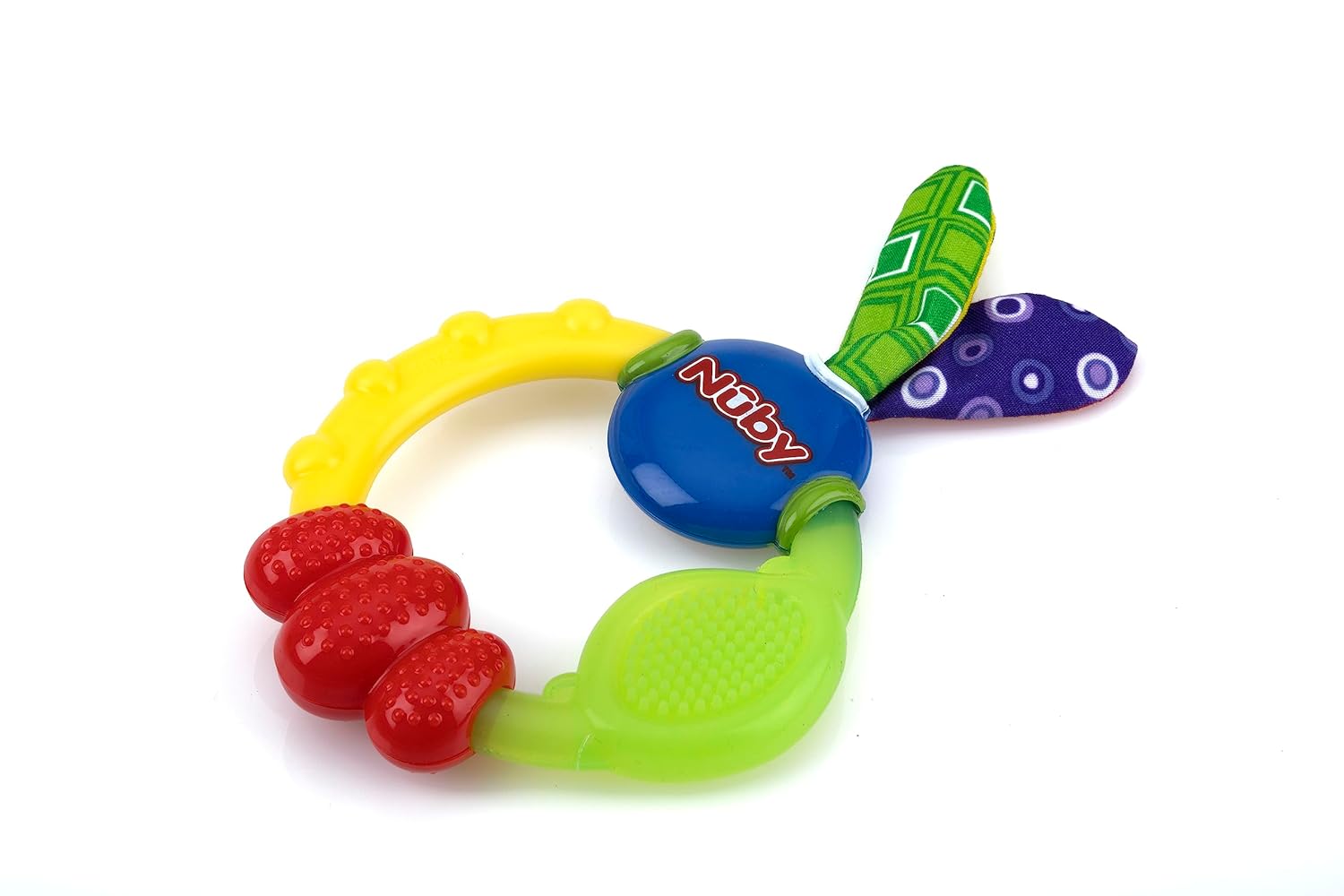 Amazon.com : Nuby Wacky Teething Ring, Multicolor(Pack of 4) : Baby
