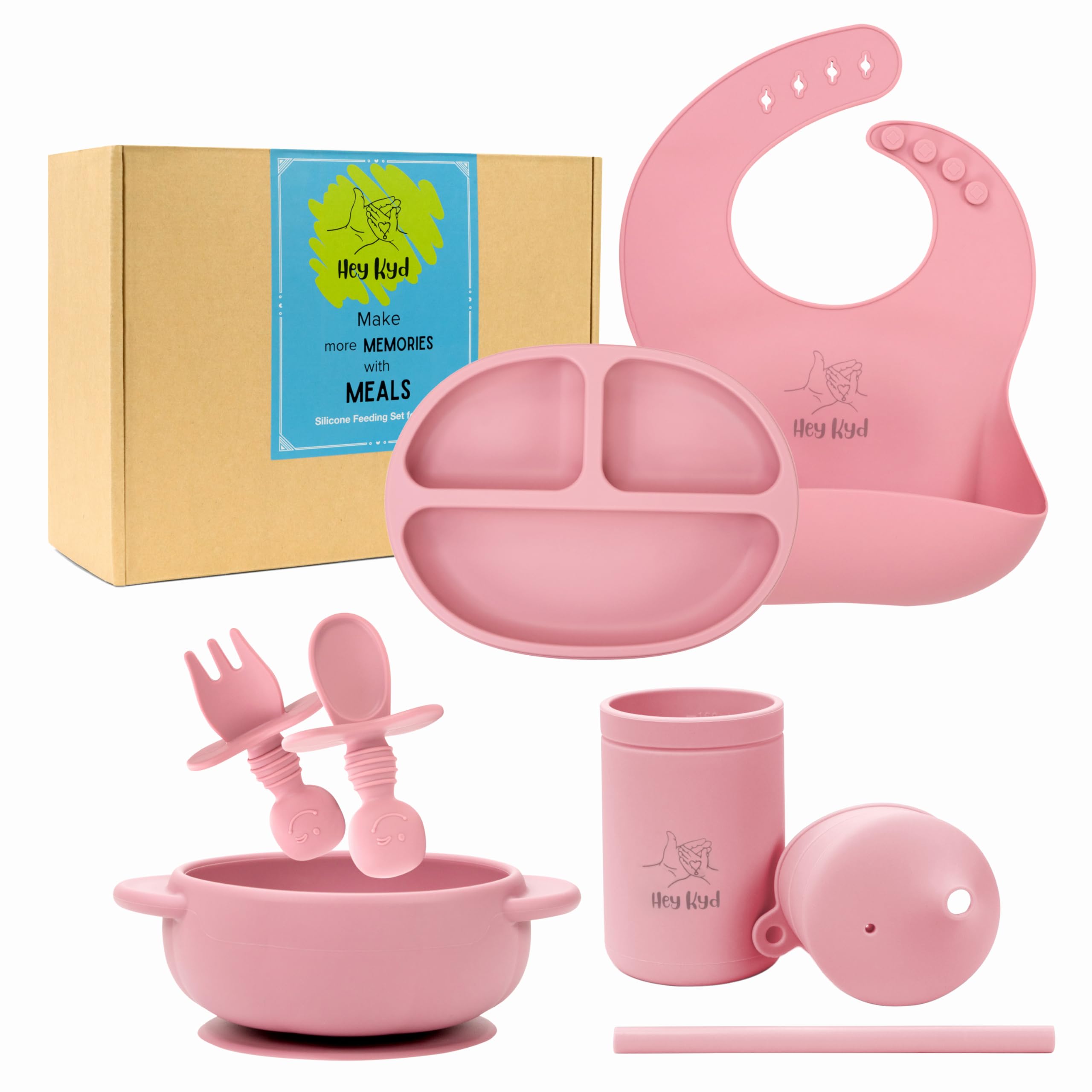 Silicone Baby Feeding Essentials Set: Sippy Cup for 6 Month Old ...