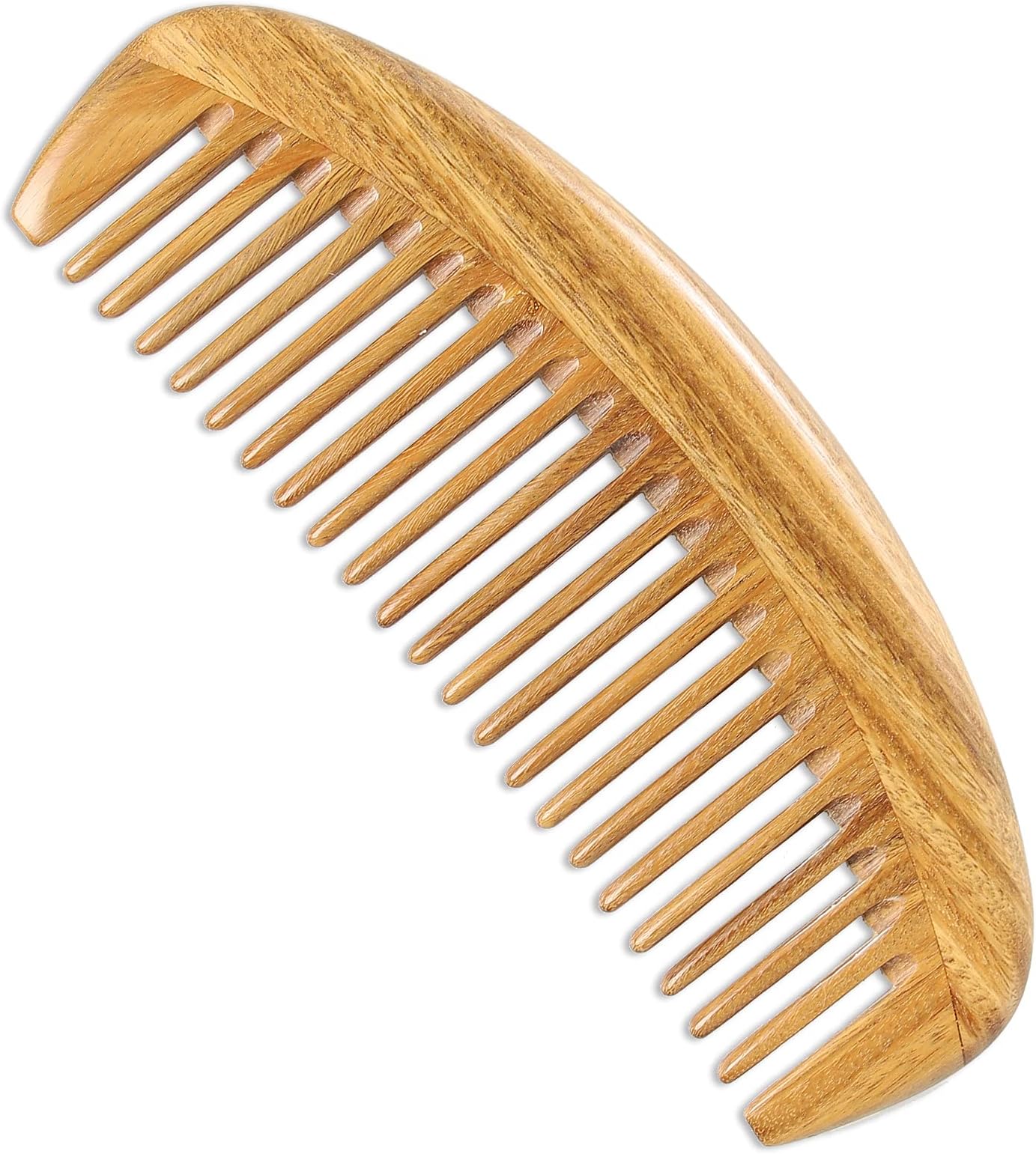 Amazon.com : Onedor Handmade 100% Natural Green Sandalwood Hair Combs ...