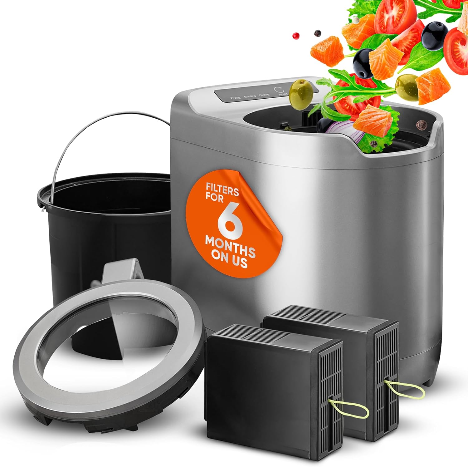 Amazon.com : Electric Kitchen Composter, 2.5L Capacity, Turn Food Waste ...