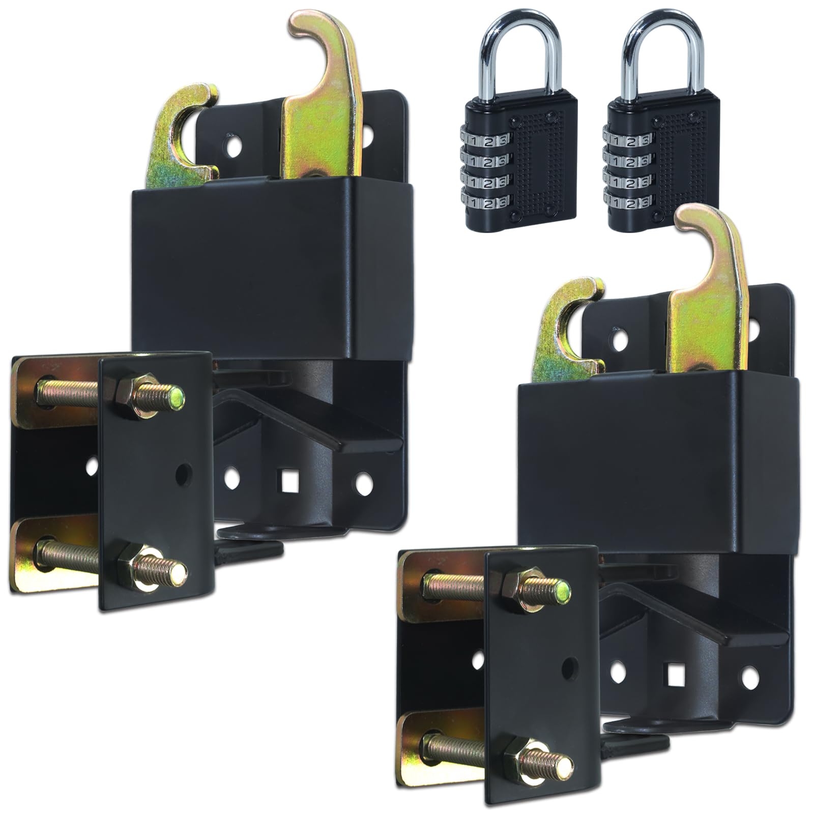 Snapklik.com : GUSUHAWK 2 Pack S16100700 Two Way Lockable Gate Latch