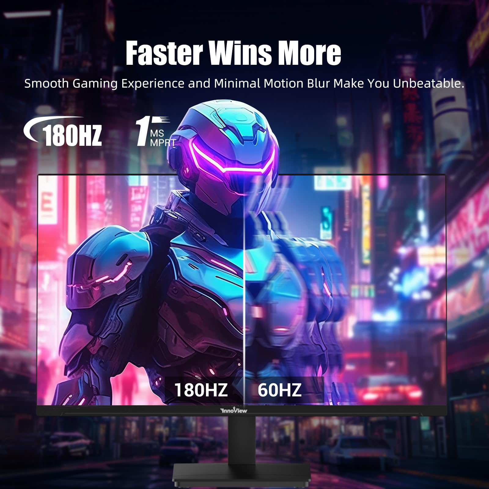 InnoView 27 Inch 180Hz QHD 2K 1440p 1ms Gaming Monitor Height ...