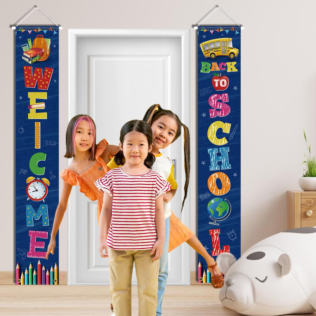 Snapklik.com : Welcome Back To School Porch Sign Supplies Back To ...