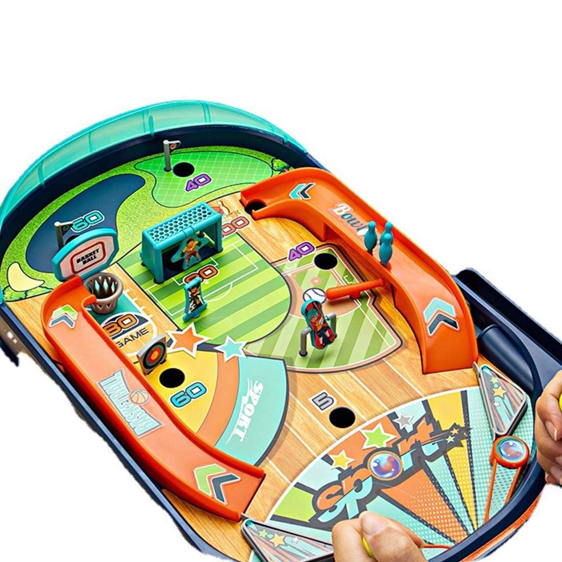 Amazon.com: Gresa Mini Pinball Machine, Tabletop Pinball Machine with ...