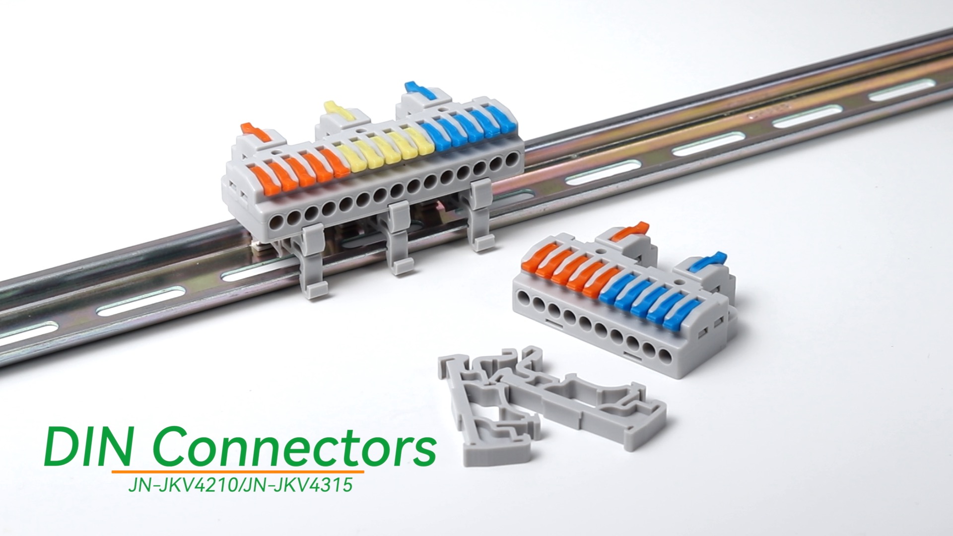 Watch DIN Rail Terminal Blocks, 2 in 10 out Wire Splicers on Amazon Live
