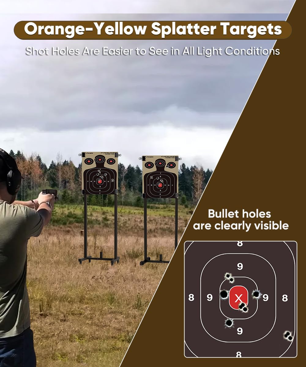 Snapklik.com : Koutemie Shooting Targets 25 Pack 17 X 25 Inch Paper ...