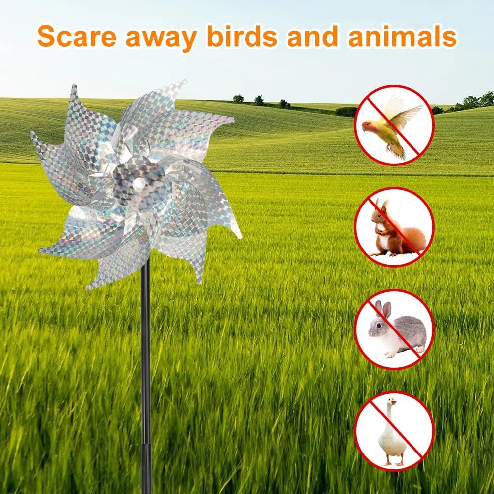 Virevent Extérieur Bird Repellent Spinners 10-Pack Reflective Garden ...