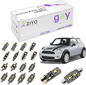 Amazon.com: ZIYO ZPL7503- (17 Bulbs) LED Interior Light Kit Package ...