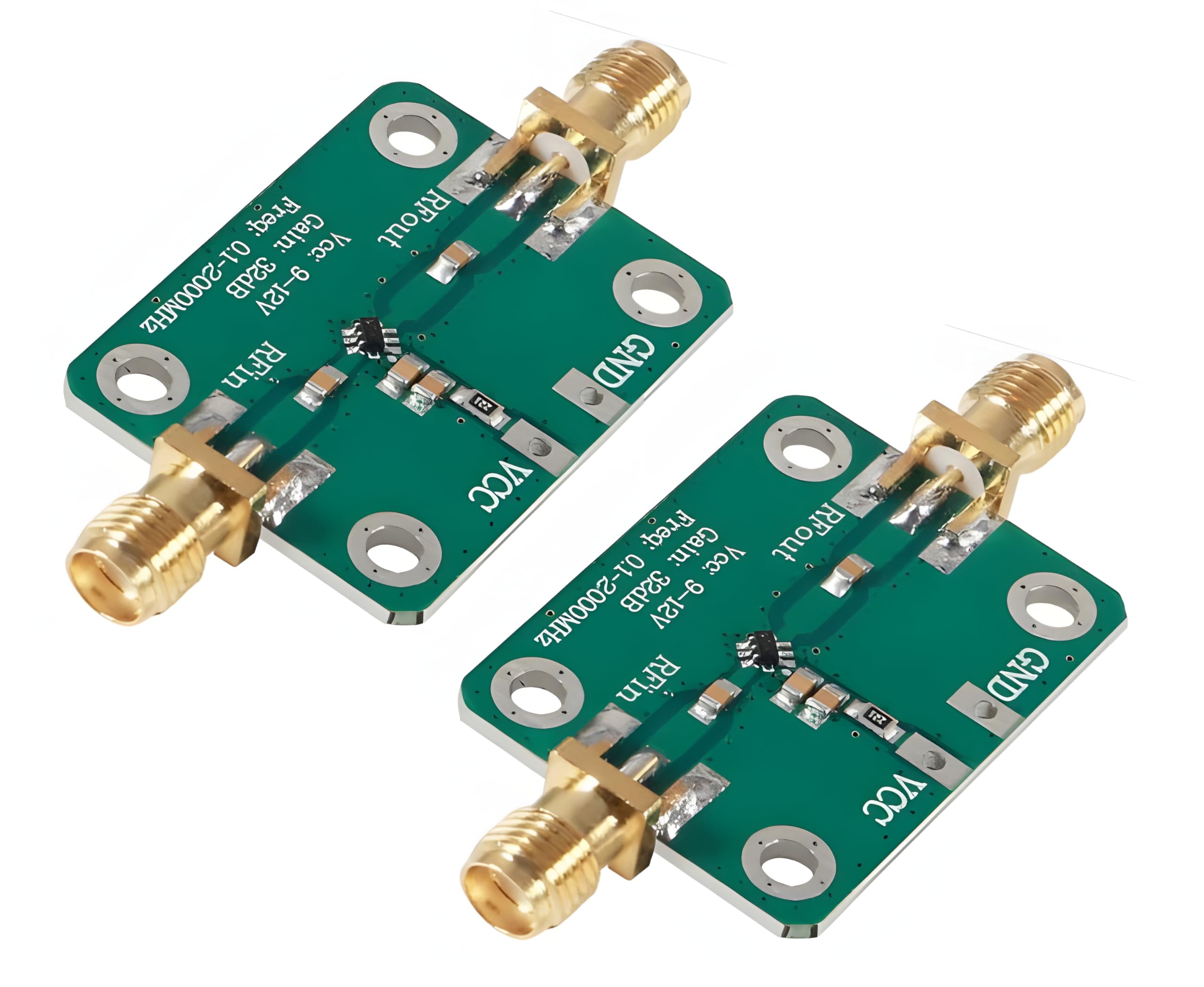 Amazon.com: PAMEENCOS 2pcs 0.1-2000MHz RF WideBand Amplifier 30dB High ...