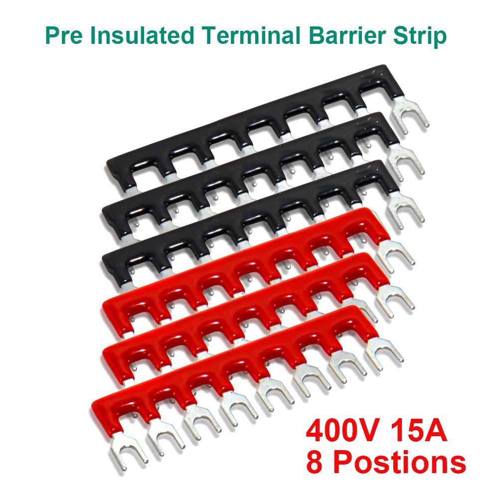 Snapklik.com : MILAPEAK Terminal Block And Strip - 12pcs (6 Sets) 8 ...