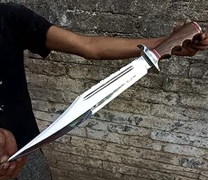 51'cm Custom Handmade Knives D2 Carbon Steel Bowie Knife Carbon Steel ...