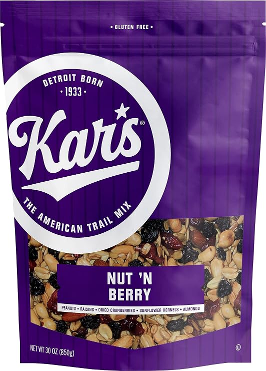 Amazon.com : Kar's Nuts Kar's Nut 'N Berry Trail Mix Pouch, 30 Ounce ...