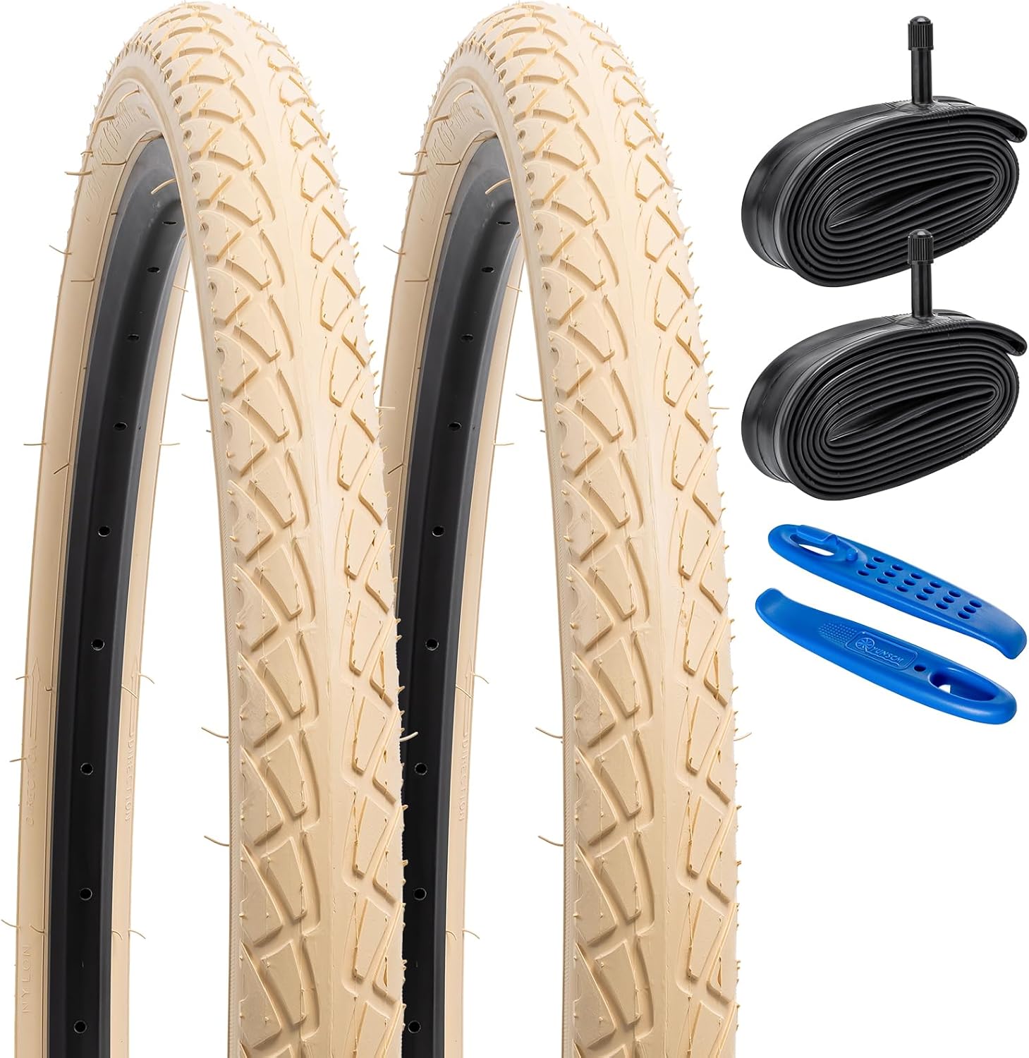 Amazon.com : YUNSCM 2-PCS 26" Bike Tires 26x 1.95/53-559 and 26" Heavy Duty Bike Tubes Schrader ...