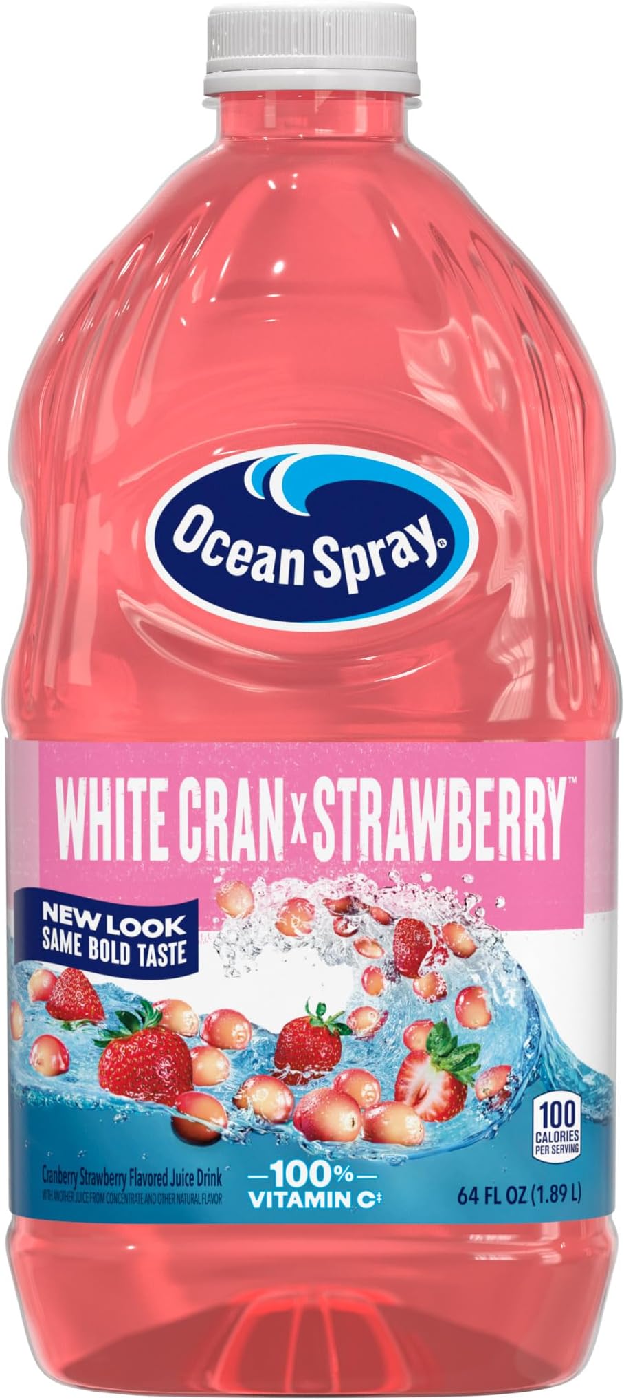 Amazon.com: Ocean Spray® White Cran-Strawberry Juice Drink, 64 Fl Oz ...