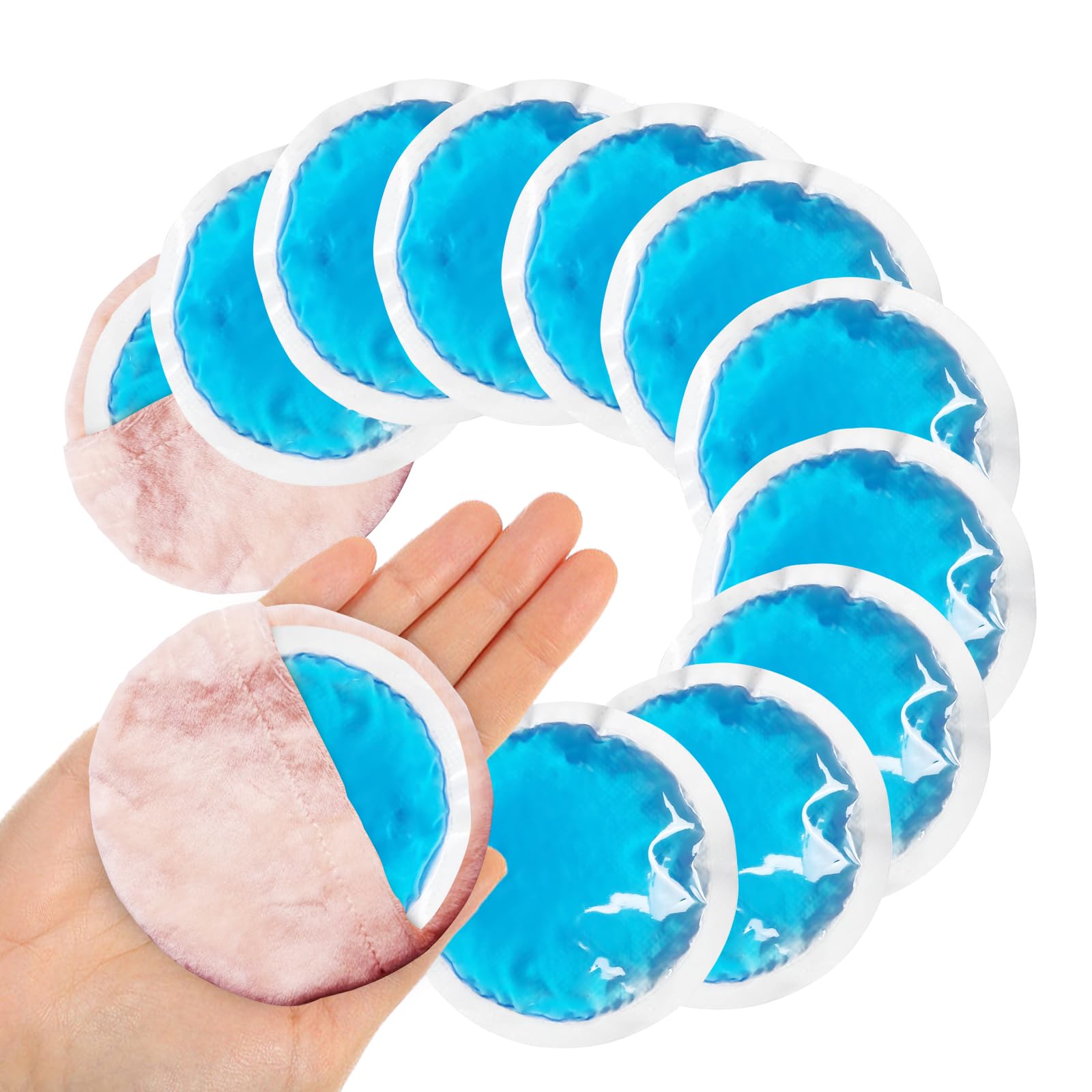 Amazon.com: Small Round Ice Packs for Injuries, 12 Pack Soft Cosmetic ...