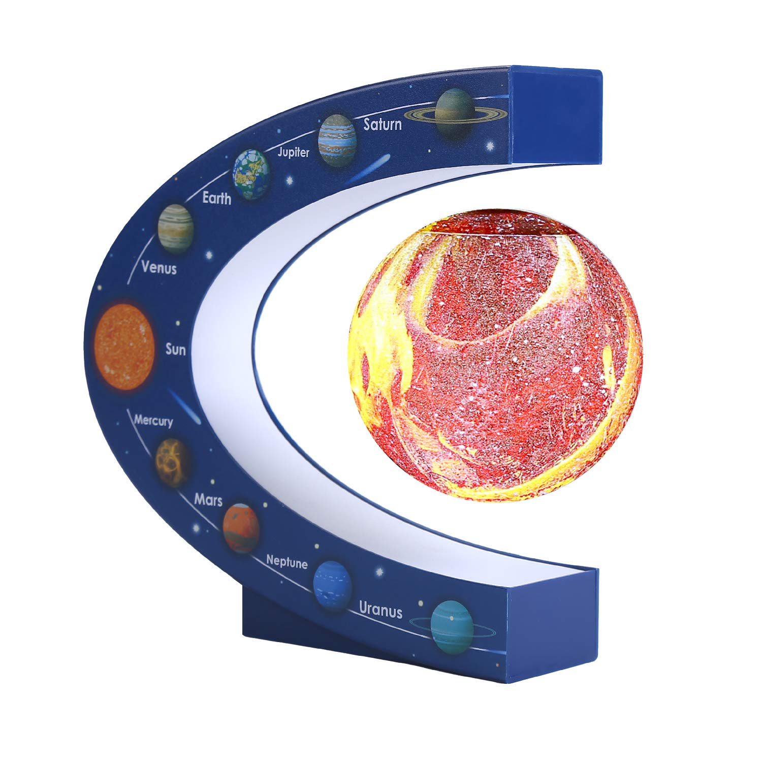 Wowesotica Magnetic Levitating Globe With Led Light Floating World Map ...