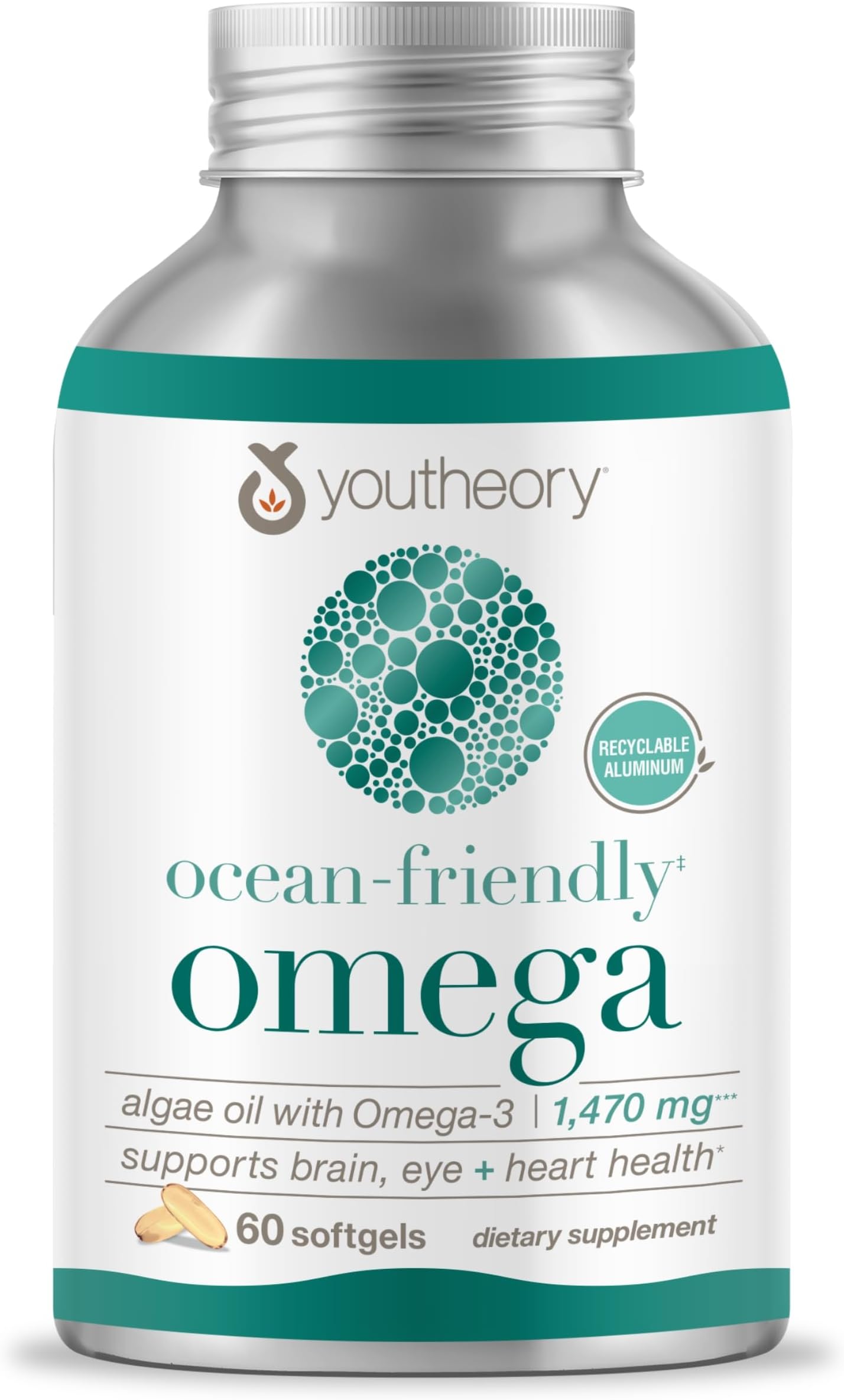 Amazon.com: Youtheory Ocean-Friendly Omega - Vegan Algae Omega 3 ...