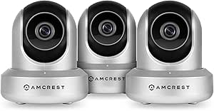 Amazon.com : 3-Pack Amcrest ProHD 1080P WiFi Wireless IP Security ...
