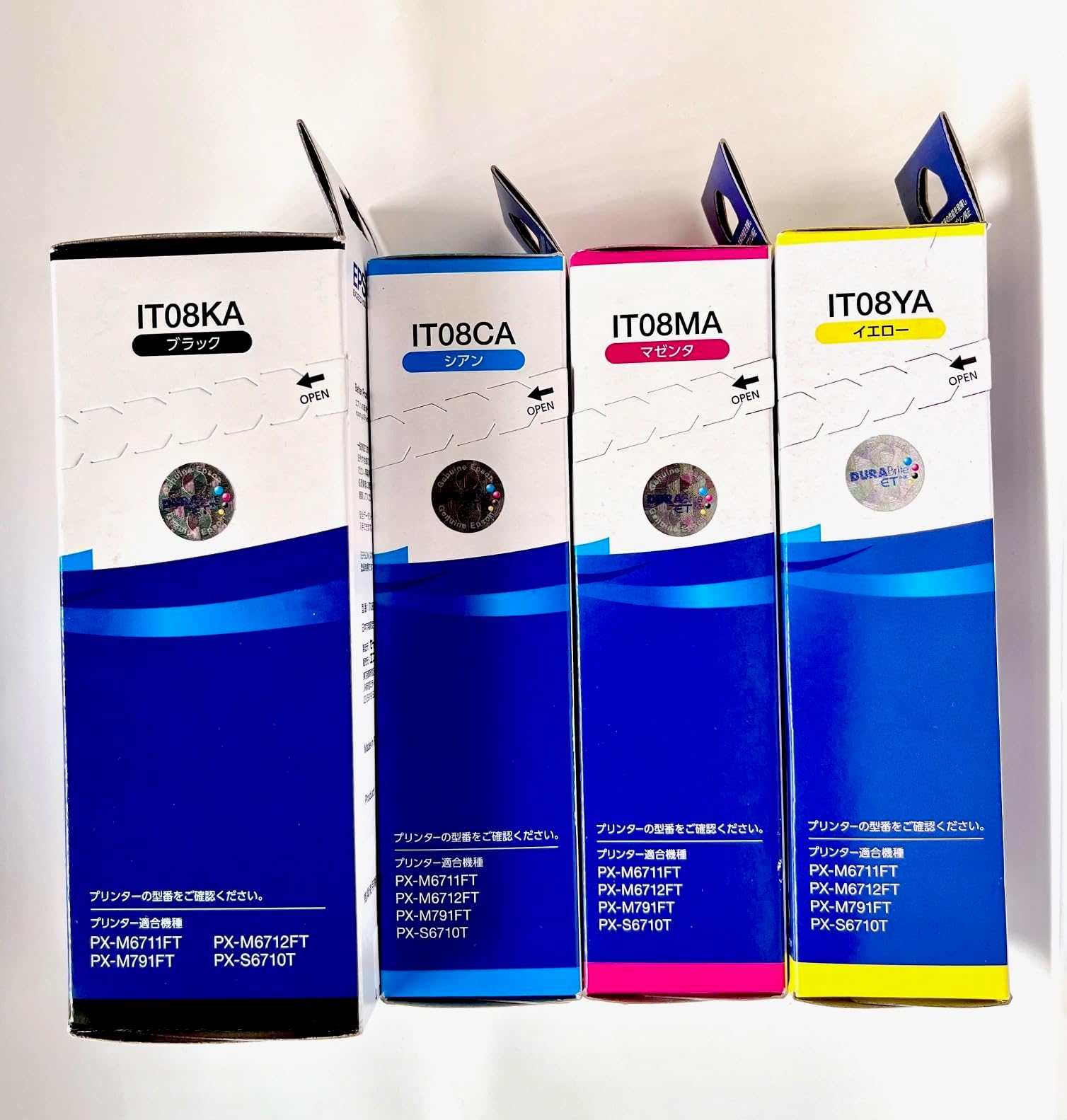 Amazon.co.jp: 【純正品】インクボトル えんぴつ削り IT08A 4色セット IT08KA IT08CA IT08MA ...