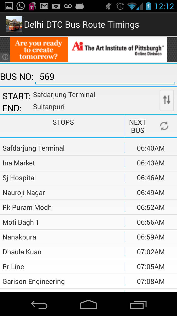 Delhi DTC Bus Timings & Routes - App on Amazon Appstore