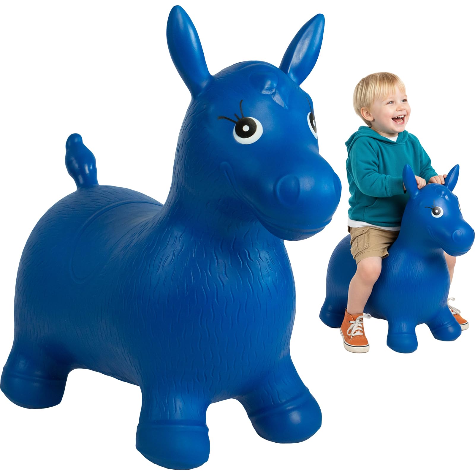 Toddler Ride On Toys Age 1-2 Toy, Inflatable Animal Hopper, Plush ...