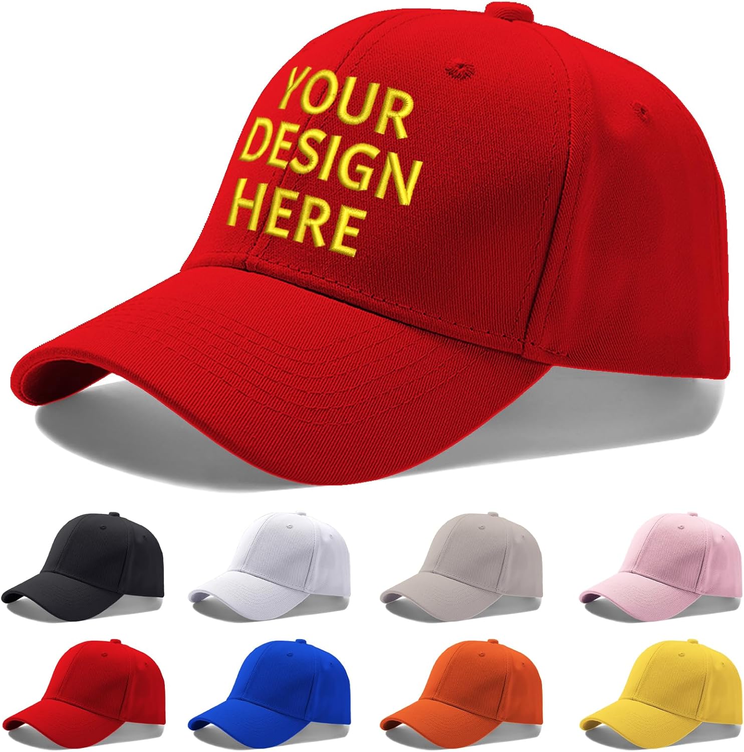 Amazon.com: Reuhen Personalised Youth Baseball Cap with Embroidery Text ...