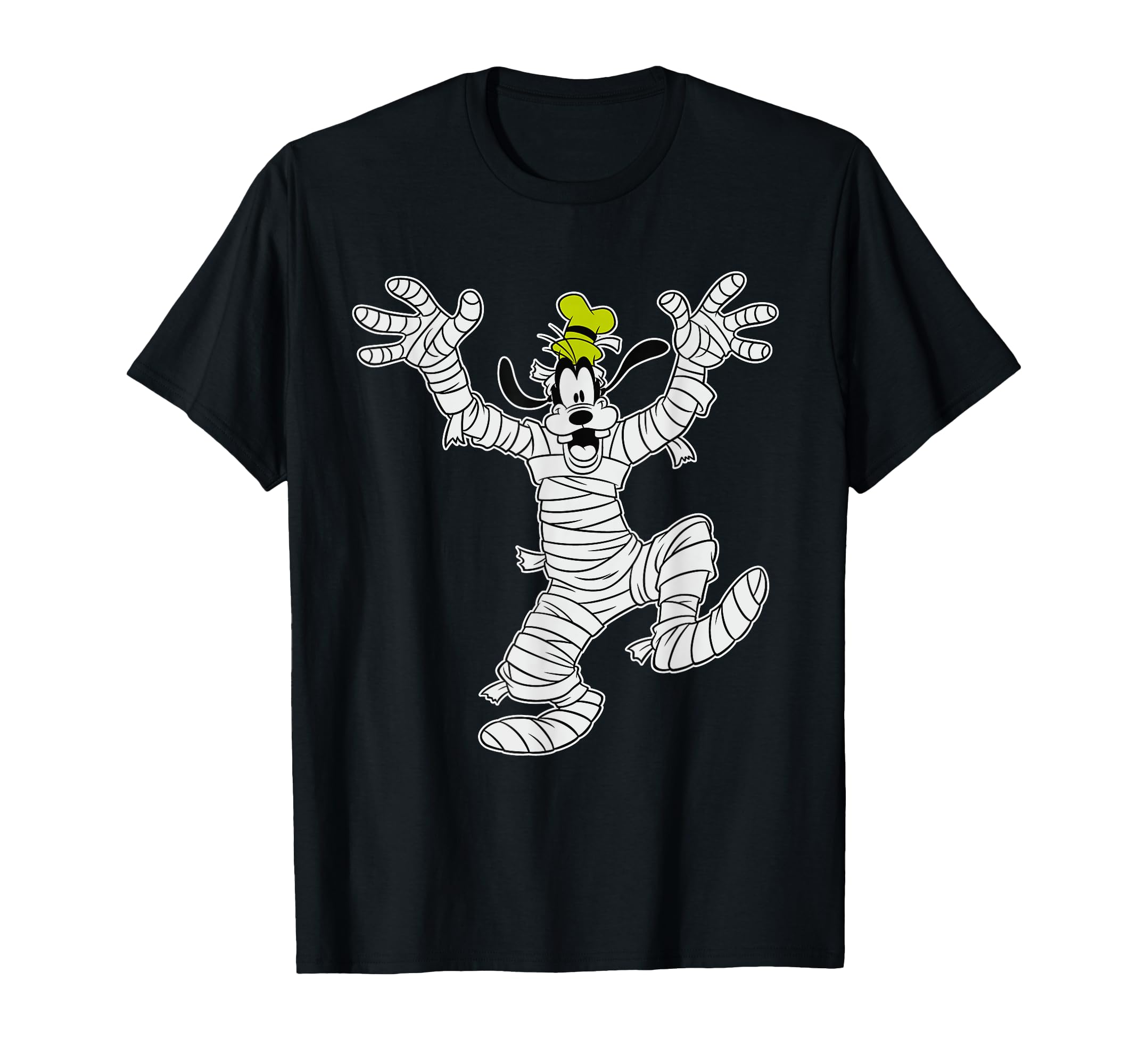 Amazon.com: Disney Goofy in Mummy Costume Halloween T-Shirt : Clothing ...