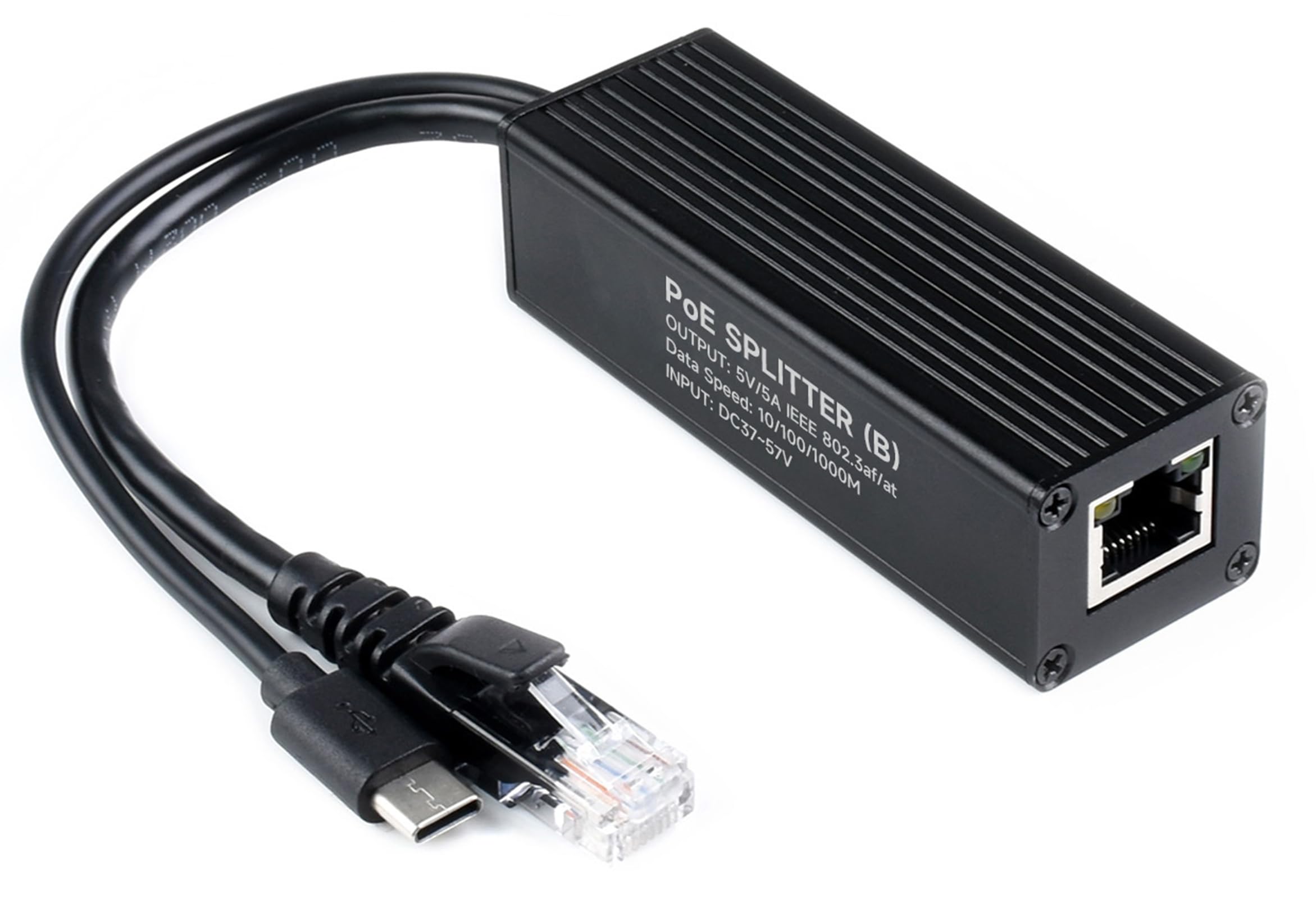 Amazon.com: Industrial Gigabit PoE Splitter with IEEE 802.3af/at ...