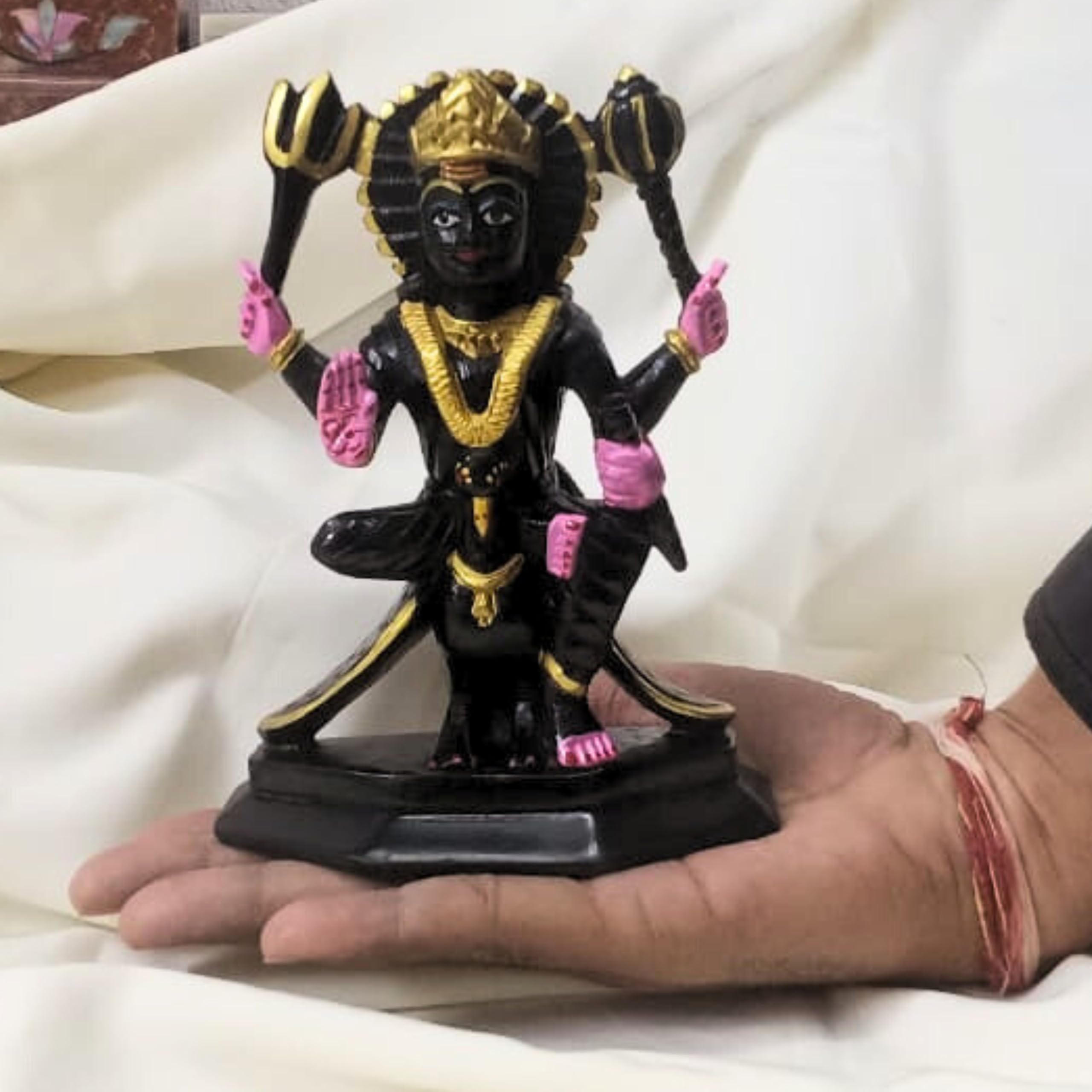 Buy Marble Shani Dev Statue Shani Navagraha (The Nine Planets Series ...