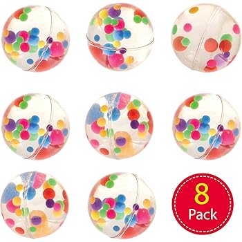 50 x Flummi Neon Hüpfball Springball Flummis 27mm: Amazon.de: Spielzeug