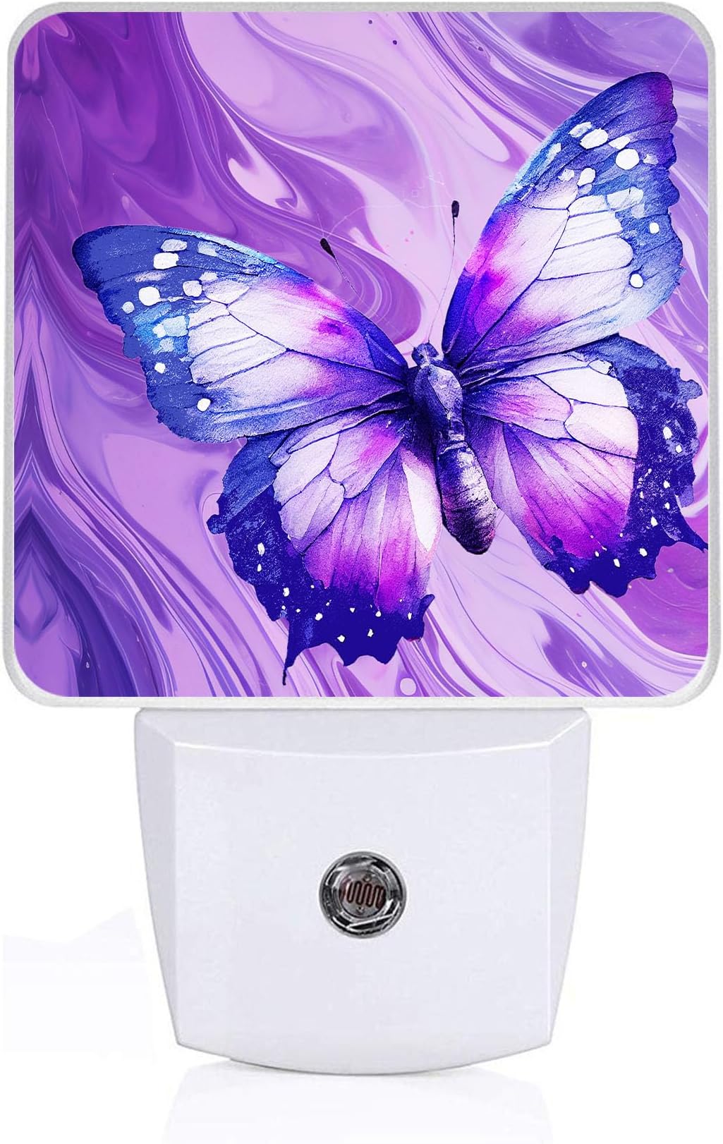 MeiBoAll Plug in Night Lights,Color Butterfly LED Wall Lamp with Light ...