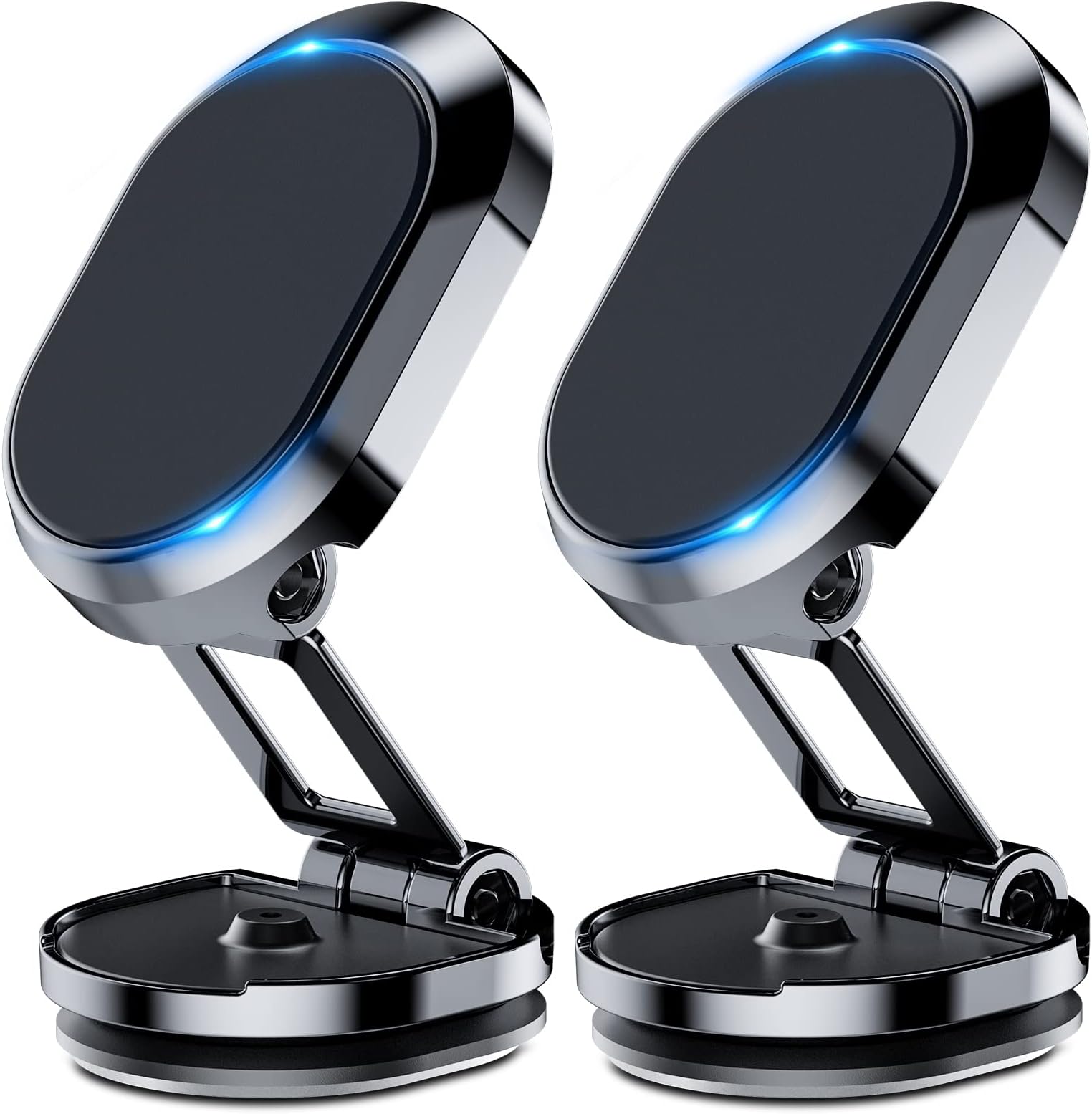 2-in-1 Alloy Folding Magnetic Car Phone Mount, Super Strong Magnet, 360 ...