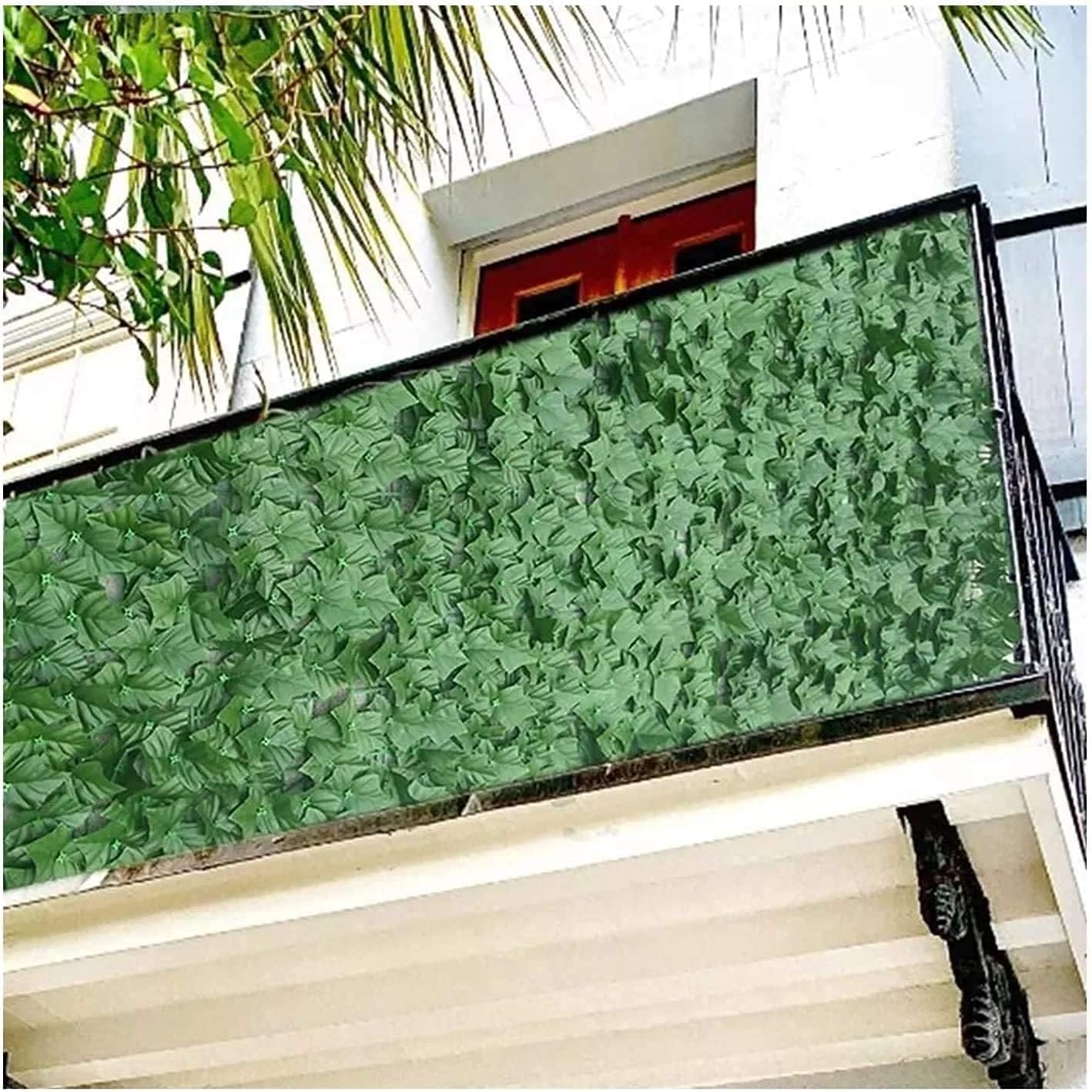 Amazon.com : balcony privacy screen Artificial Hedges Plastic Privacy ...