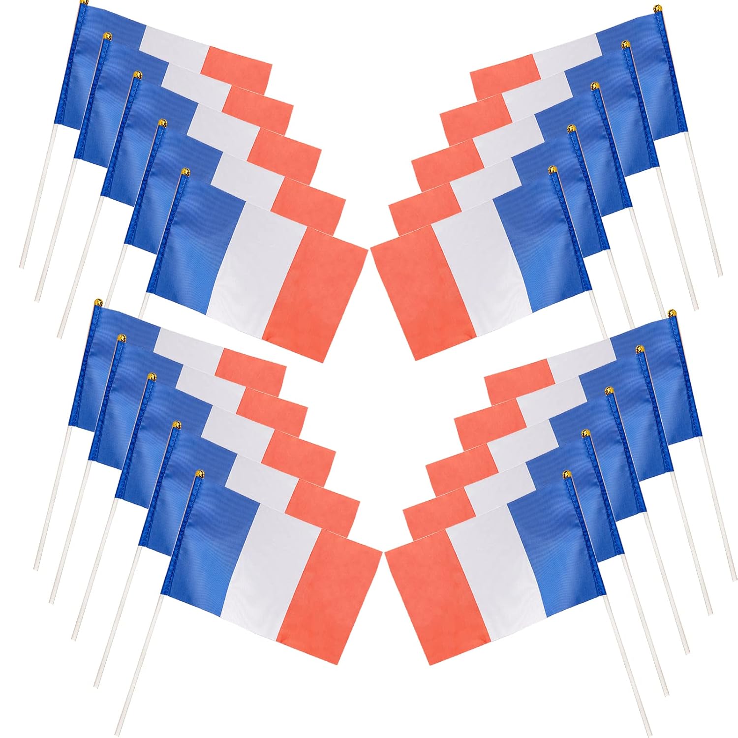 Drapeau Francais, ISOI 20pcs Petit Drapeaux Français Drapeau France ...