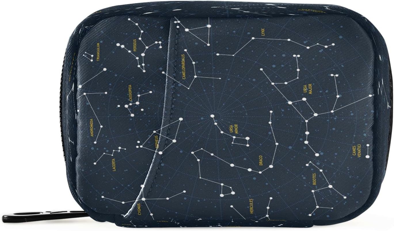 Sky Map and Constellations Pill Box 7 Day Pill Case Travel Pill ...