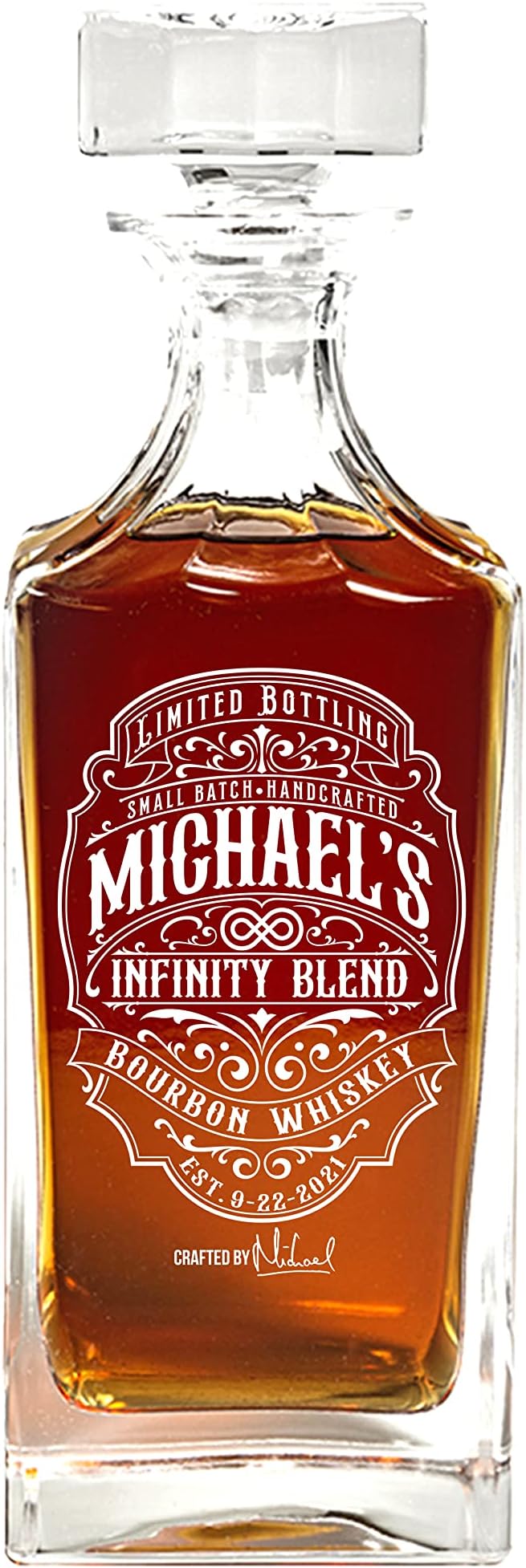 Amazon.com | Personalized Infinity Bottle Decanter - Engraved Infinity ...