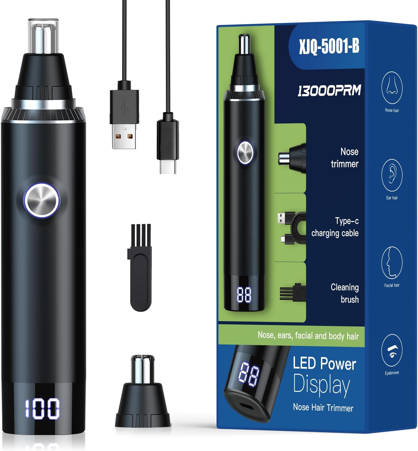 Amazon.com: Winsea Ear and Nose Hair Trimmer for Men and Women – Travel ...